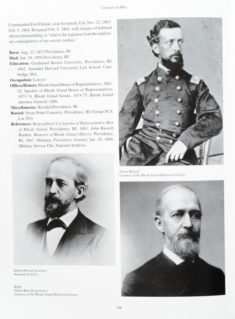 COLONELS IN BLUE, UNION ARMY COLONELS OF THE CIVIL WAR, THE NEW ENGLAND