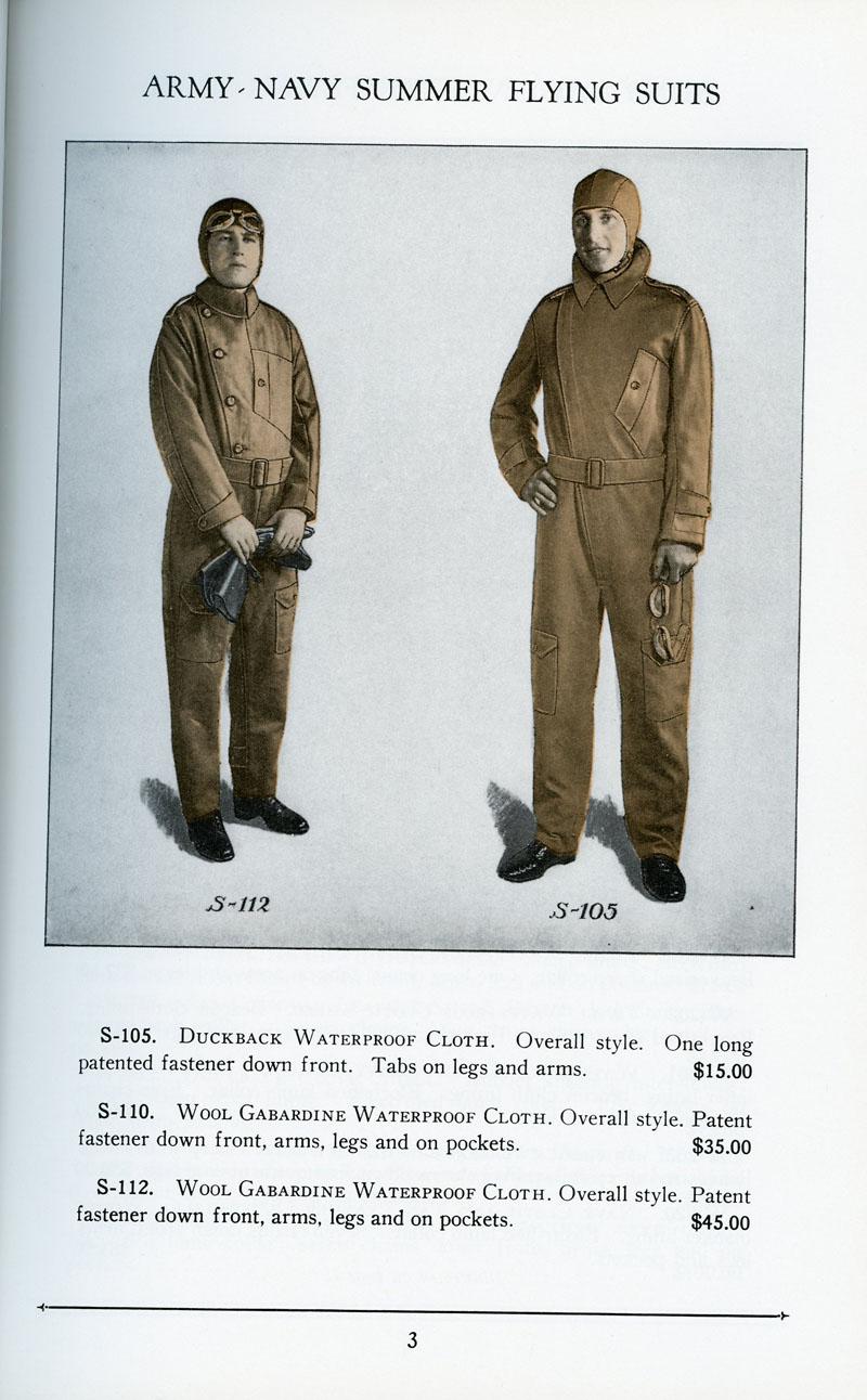 Spalding Aviator’s Clothing and Equipment in the 1920s-1930s