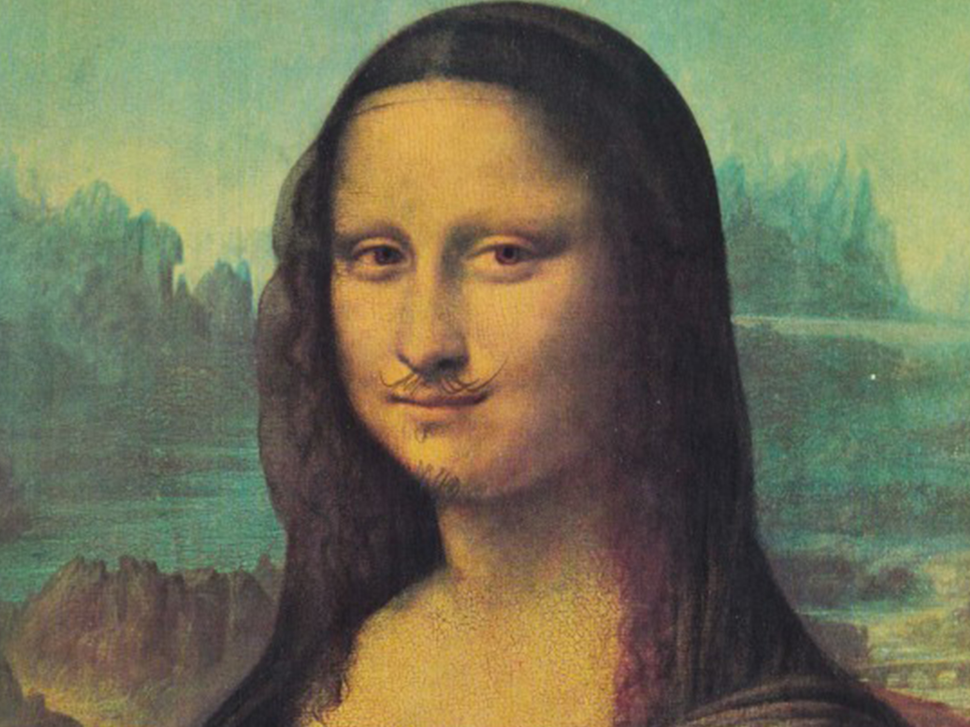 Mona Lisa With Mustache