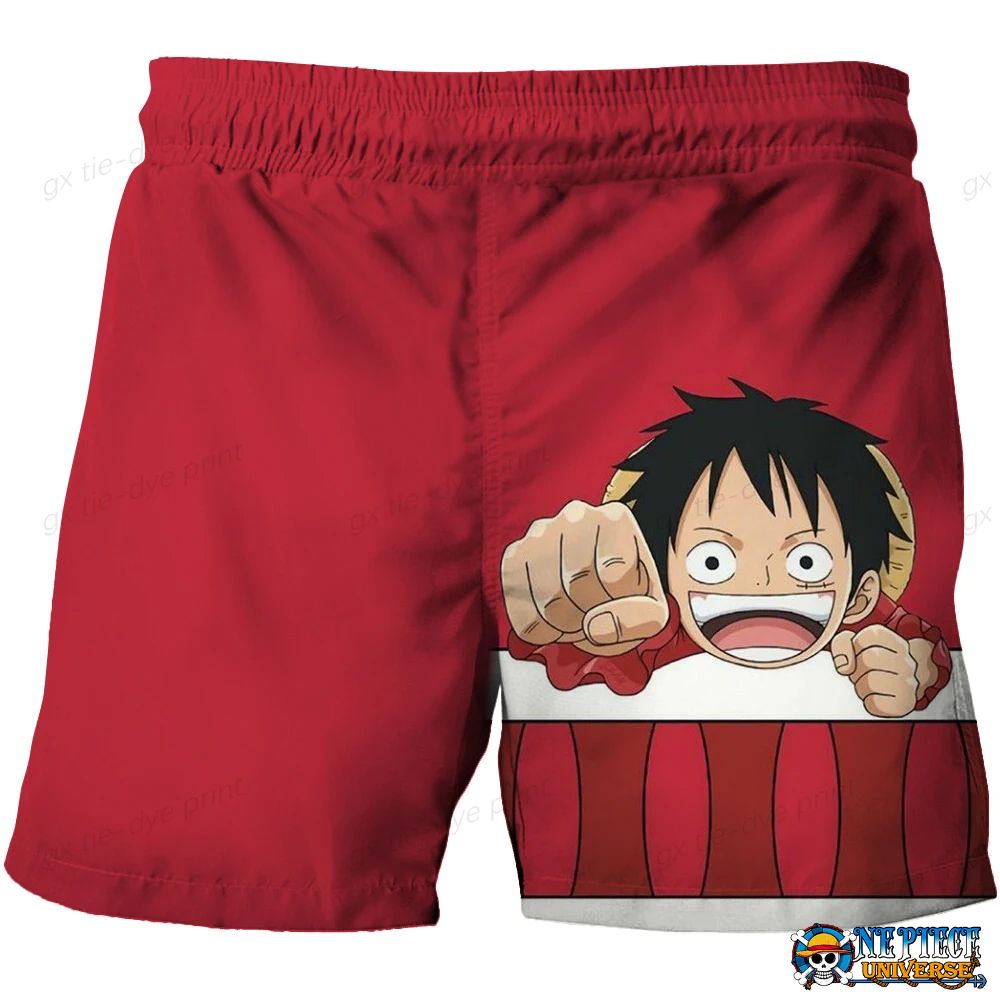 One Piece Luffy Shorts Pants 3D Perfect For Everyday | One Piece ...