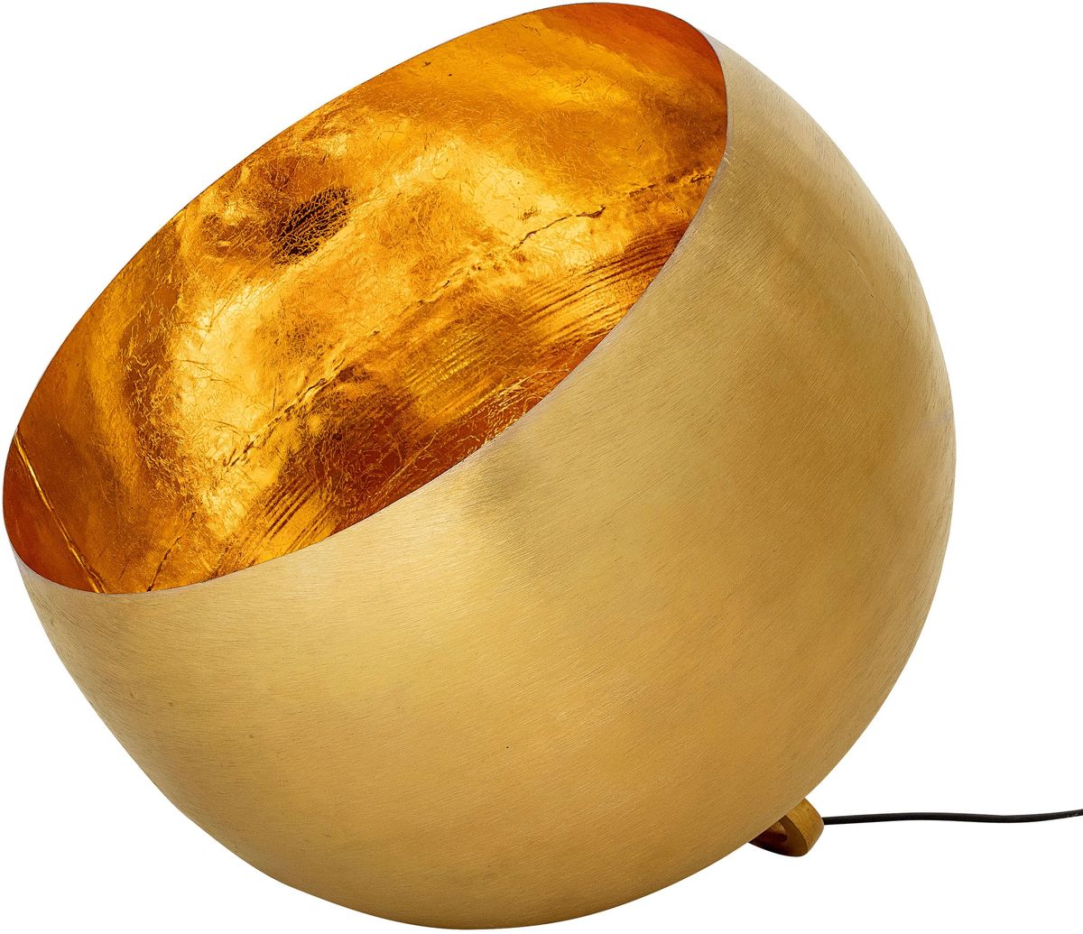 Lamper à poser sur le sol en métal doré - Bloomingville | Votre ...