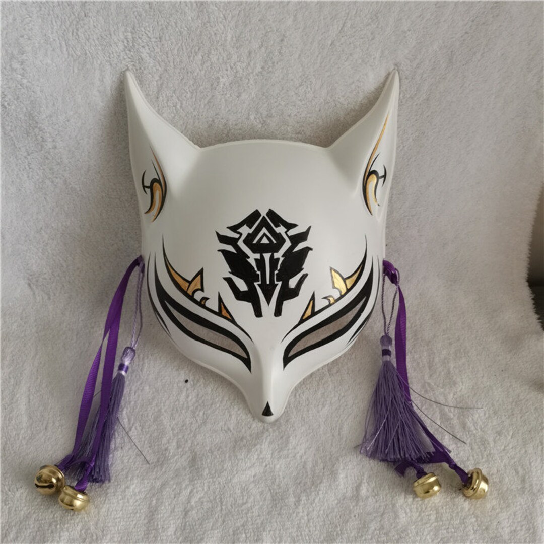 Fox Mask Japanese, Fox Masquerade Mask, Craft Fox,, Fox Mask Cosplay ...