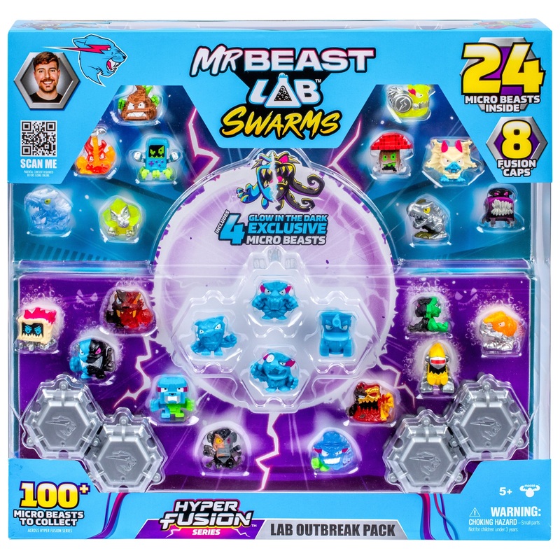 MrBeast Lab - Pack de Collection Microbeasts Swarms Fusion - Modèle Aléatoire | Smyths Toys ...
