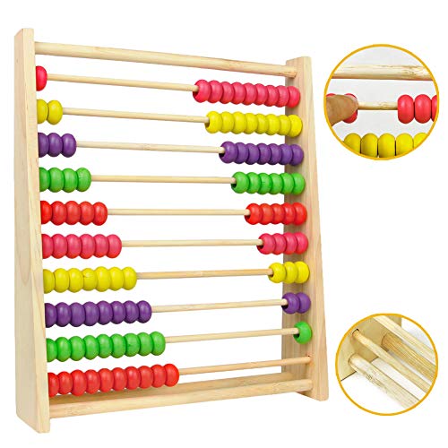 Abaque Boulier Enfants en Bois Jouet Montessori Educatif Bebe Jeu ...