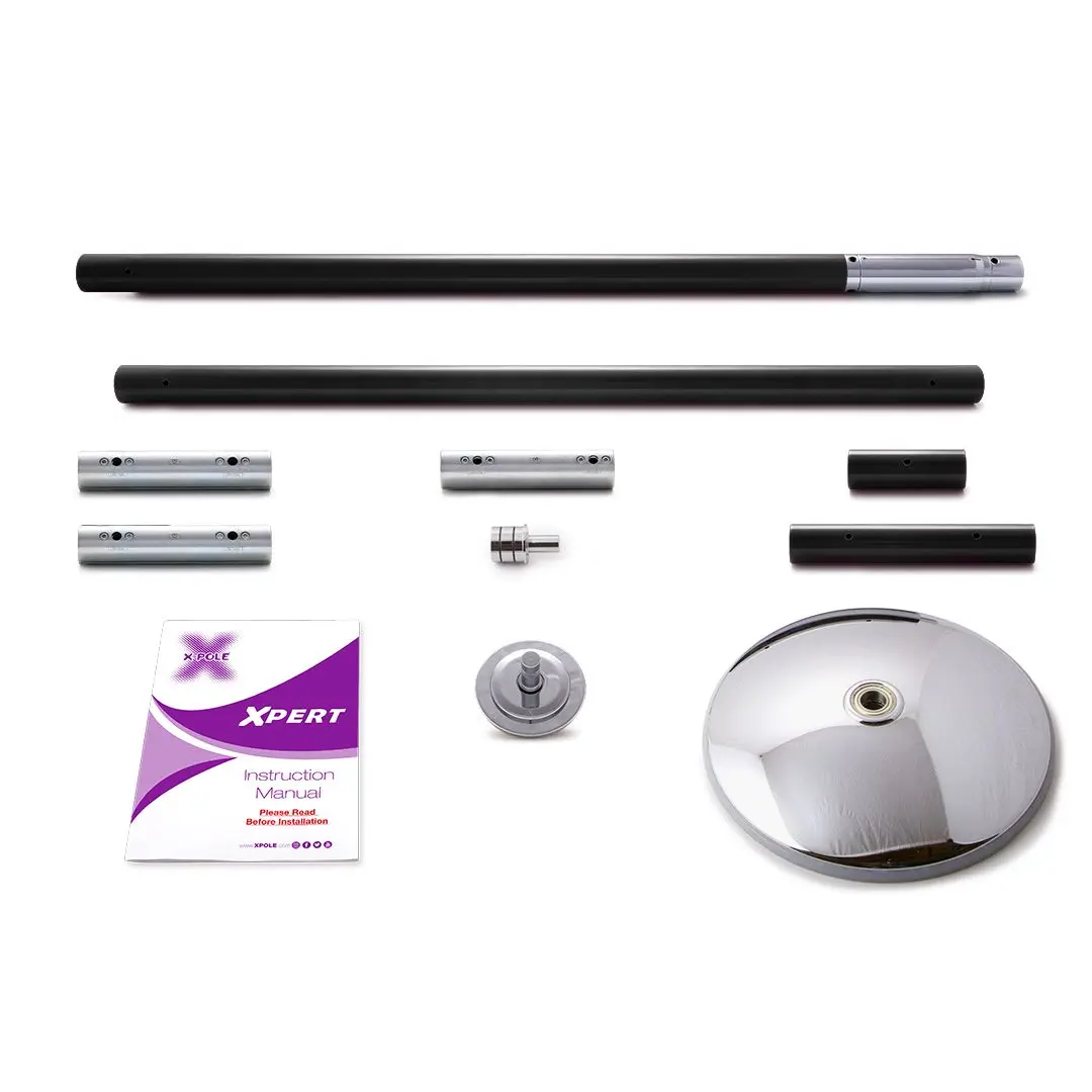Barre de Pole Dance X-POLE XPERT Powder Coated Noire (Spinning et ...