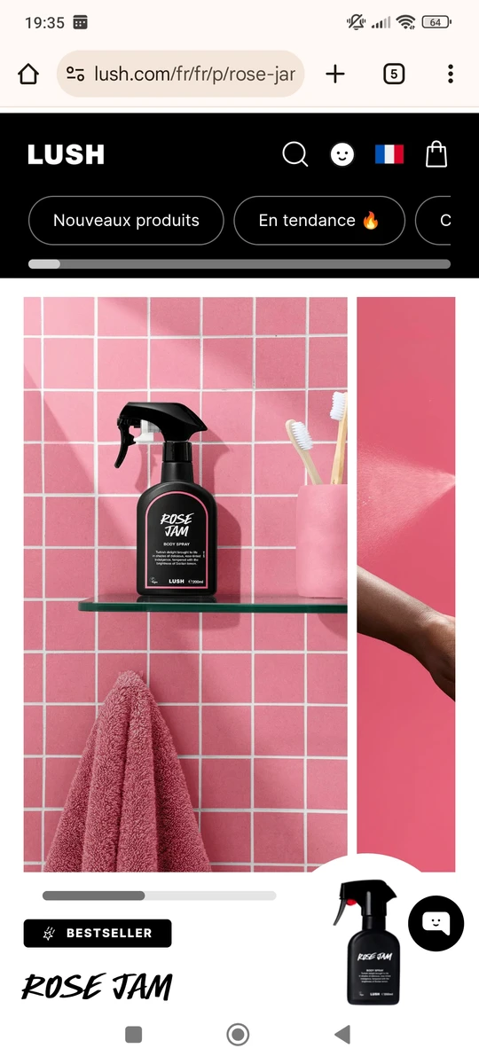 Body spray Rose Jam | Votre wishlist sur Listy