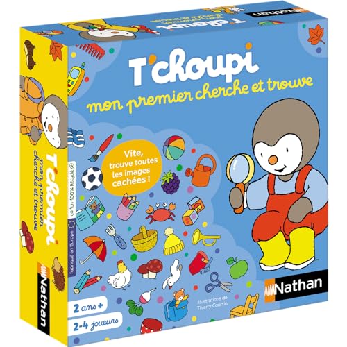 Nathan - T'Choupi Mon Premier Cherche et Trouve - Jeu de Plateau - sois ...