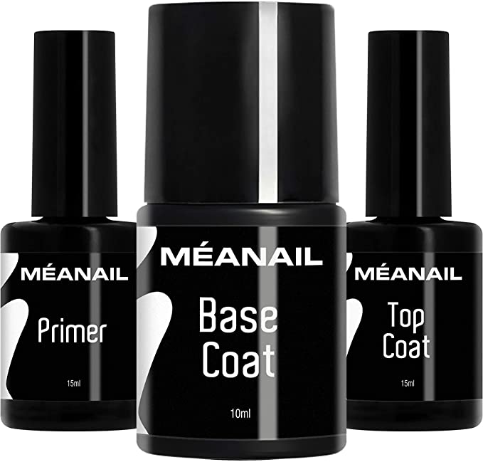 Primer, Base Coat & Top Coat • TRIO de vernis • KIT manucure semi ...
