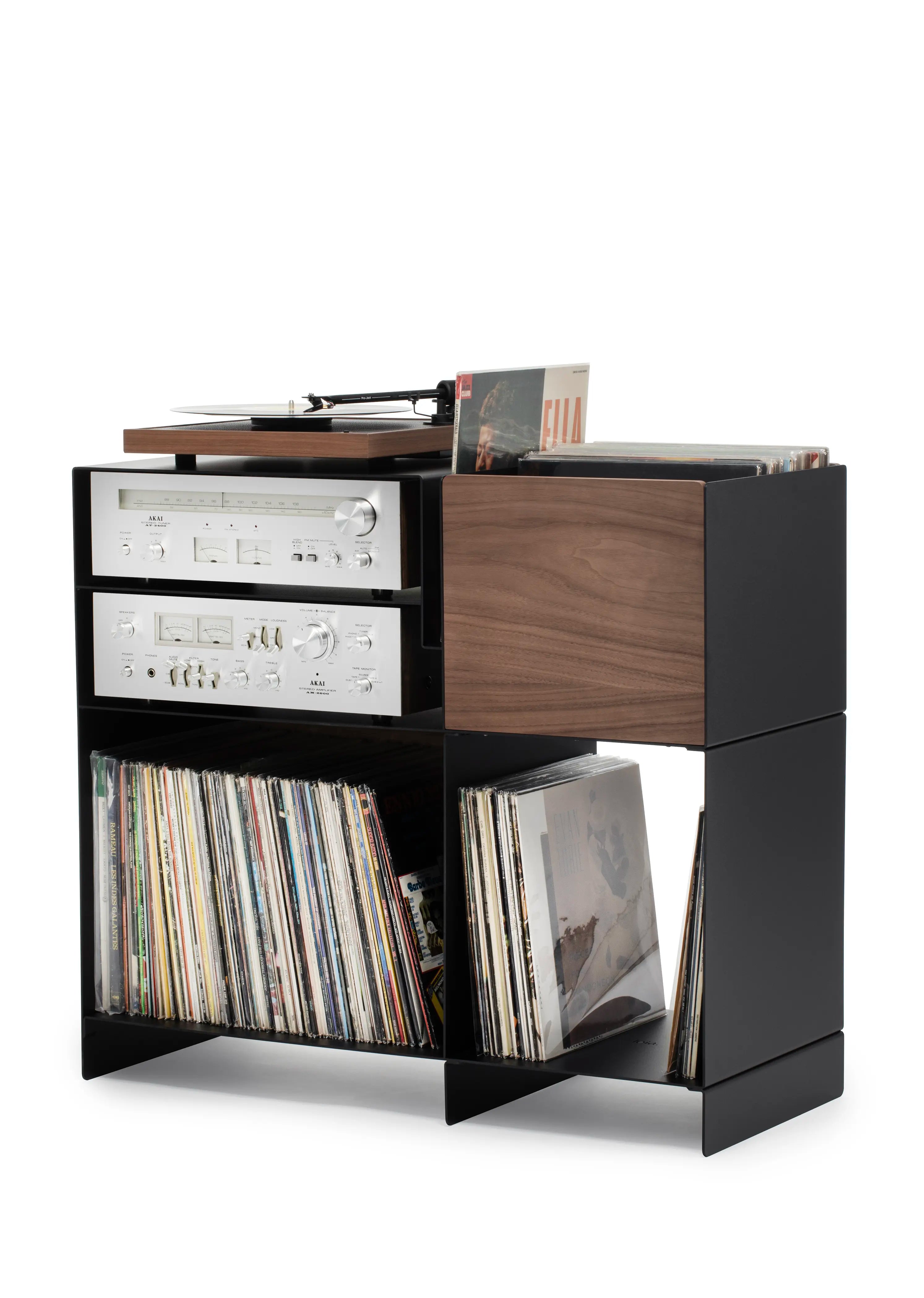Le Meuble Digger - Black and Walnut | Votre wishlist sur Listy