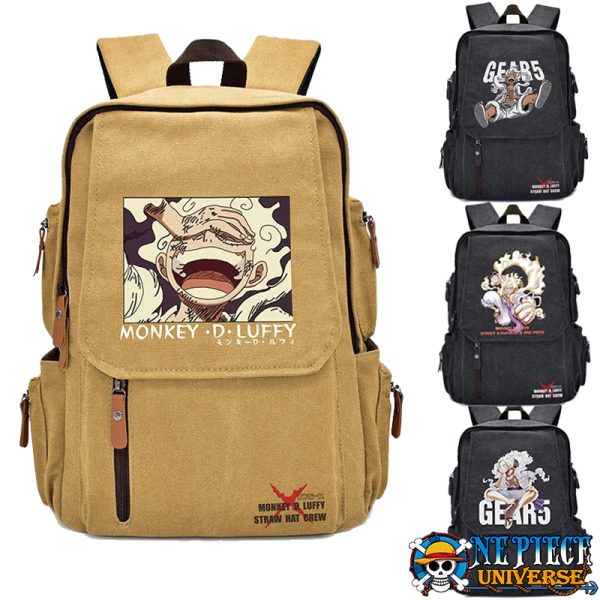 One Piece Luffy Gear 5 Backpack Canvas 4 Colors | One Piece Universe ...