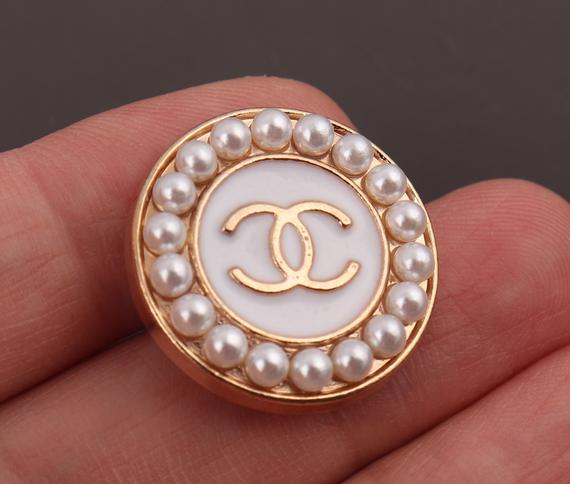22mm Outer Metal Buttons Pearl Buttons Logo Jewelry Buttons Logo ...