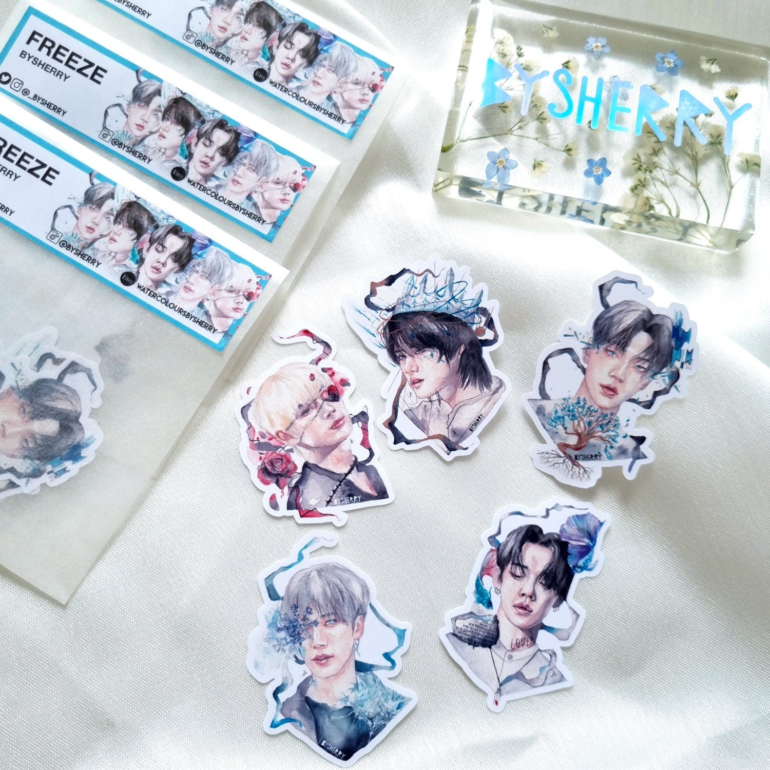 Set of 5 Tomorrow X Together TXT Sticker Pack, Aquarelle, K-Pop, Cadeau ...