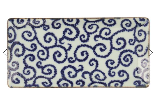 TOKYO DESIGN STUDIO Assiette plate rectangulaire Dix Karakusa | Votre ...