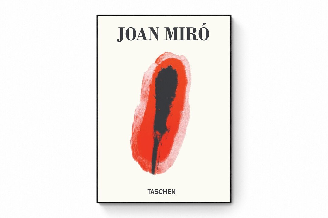 Joan Miro Red Artwork - Œuvre sans titre de Derrière le miroir Magazine ...