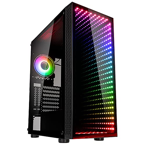 Kolink Void Rift PC Case Midi Tower Case with ARGB-Lit Front, Glass ...