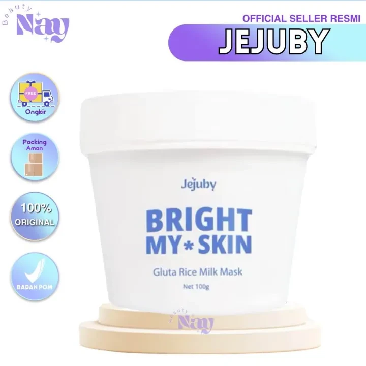 JEJUBY GLUTA RICE MILK MASK 2IN1 BODY BLEACHING & SLEEPING MASK BRIGHT ...