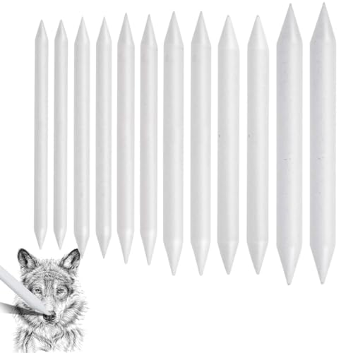 ZOKJSW 12pcs Estompeur Dessin Estompe en Papier Dessin Stylos ...