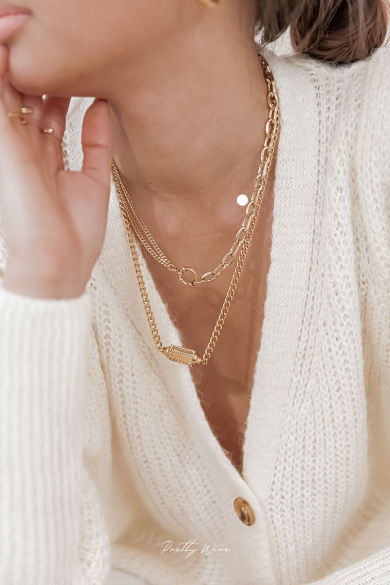 Lester doré - collier acier | Votre wishlist sur Listy