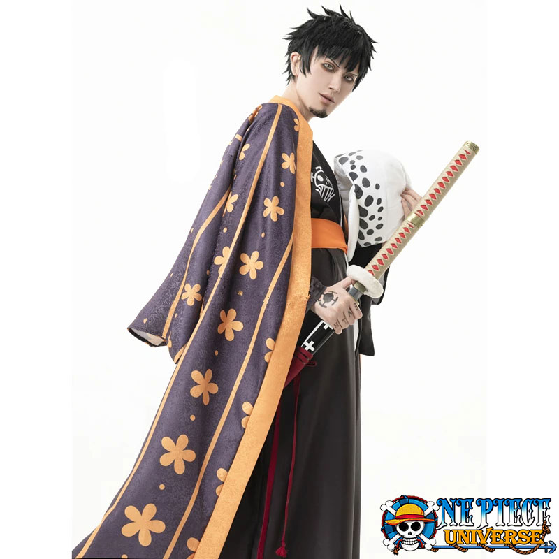 Trafalgar Law Wano Outfit Cosplay Costume Kimono HOT 2024 | One Piece ...