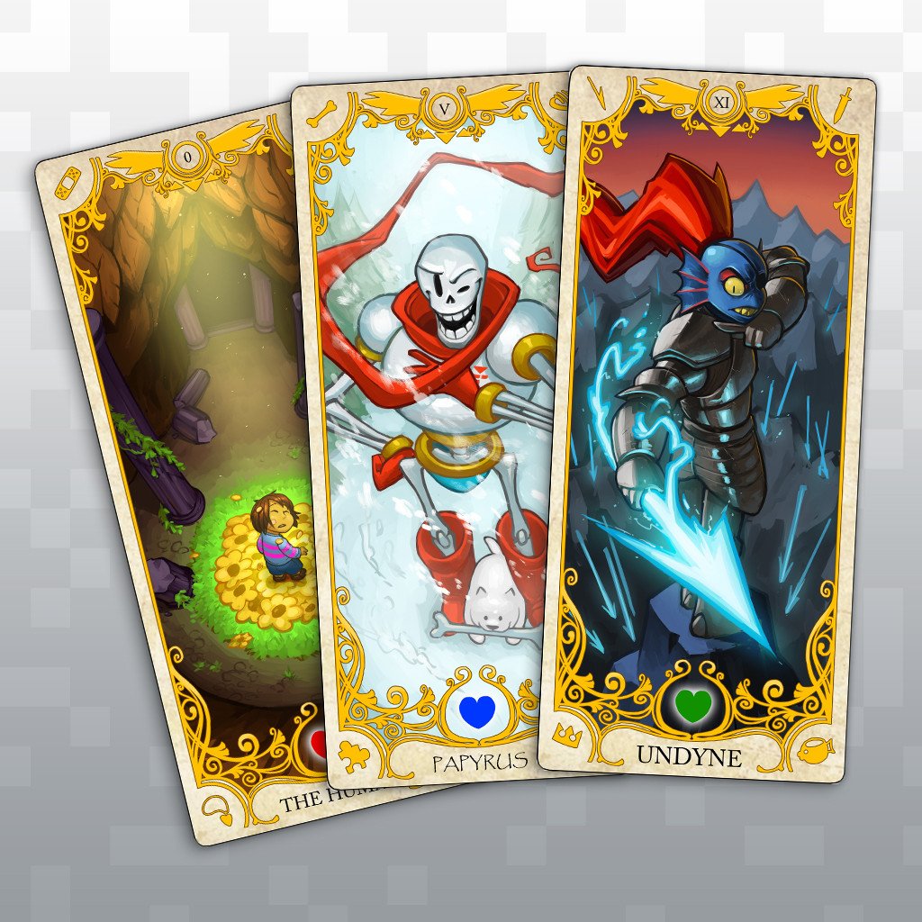 UNDERTALE Tarot Prints | Votre wishlist sur Listy