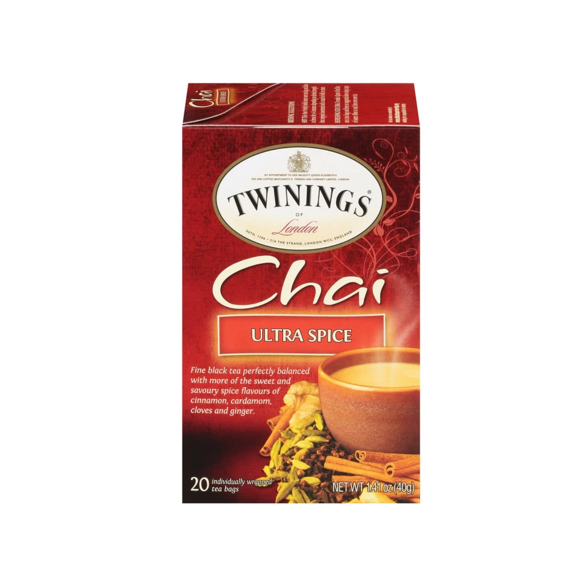 Chai Ultra Spice Black Tea (International Blend) - 20 Envelopes | Votre ...