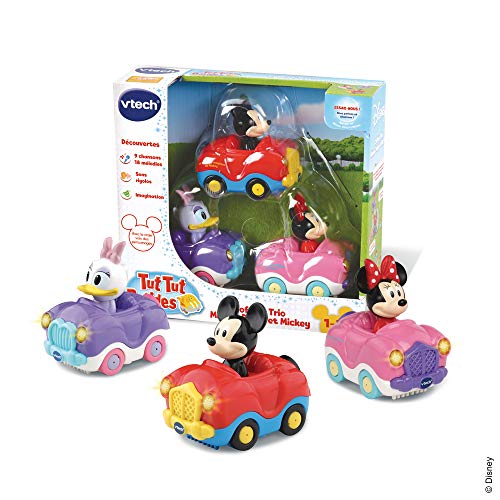 VTech - Tut Tut Bolides Disney, Coffret Trio Cabriolets, 3 Voitures ...