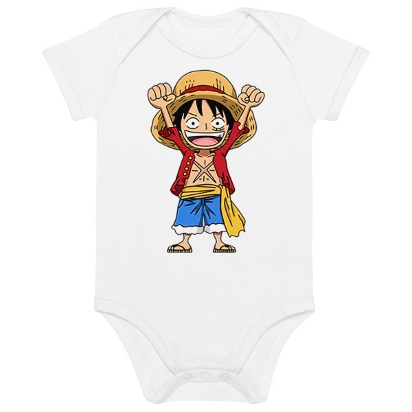 One Piece Funny Luffy cotton baby bodysuit - One Piece Universe - The ...