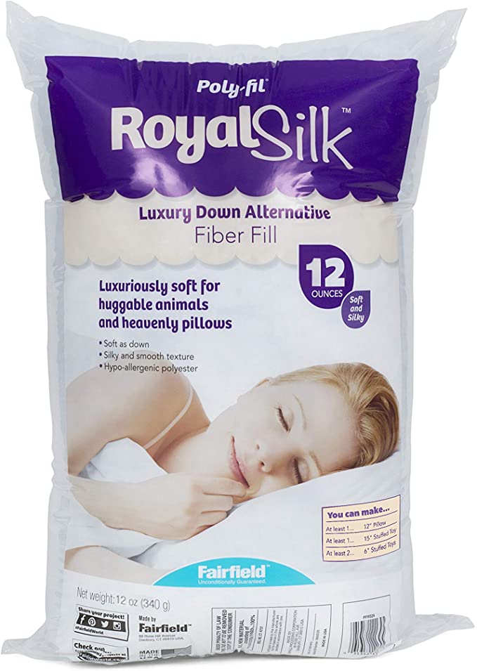 Amazon.com: Fairfield PFRS12 Poly-Fil Royal Silk Fiber Fill Bag, 12 oz ...